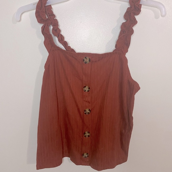 No Boundaries | Tops | No Boundaries Large Rust Tank With Nonfunctional ...